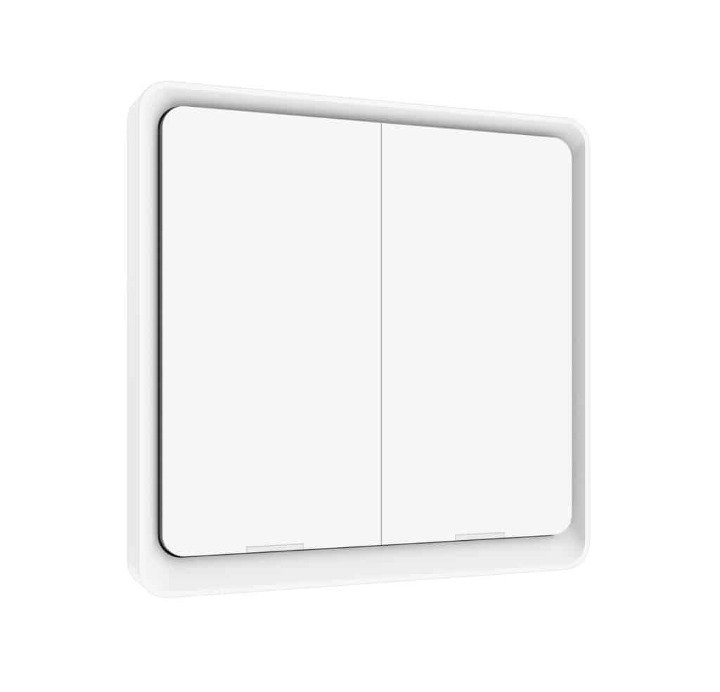 Strömbrytare, Scenpanel 2 knappar Zigbee - Lysiq.se